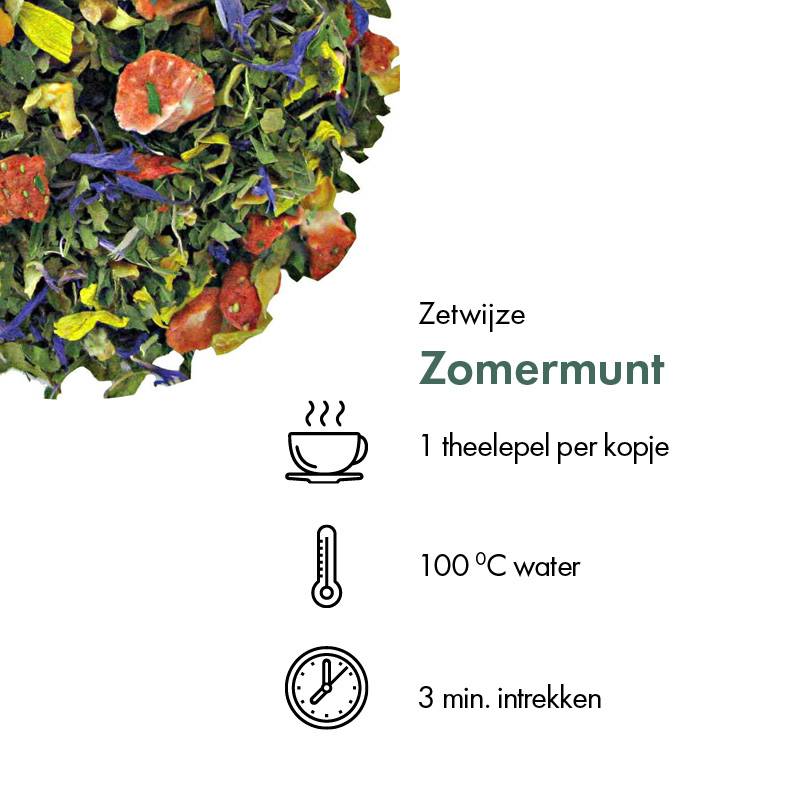 Zomermunt | 50 gram Loose Herbal tea | Kaldi Coffee & Tea – Kaldi Koffie en Thee